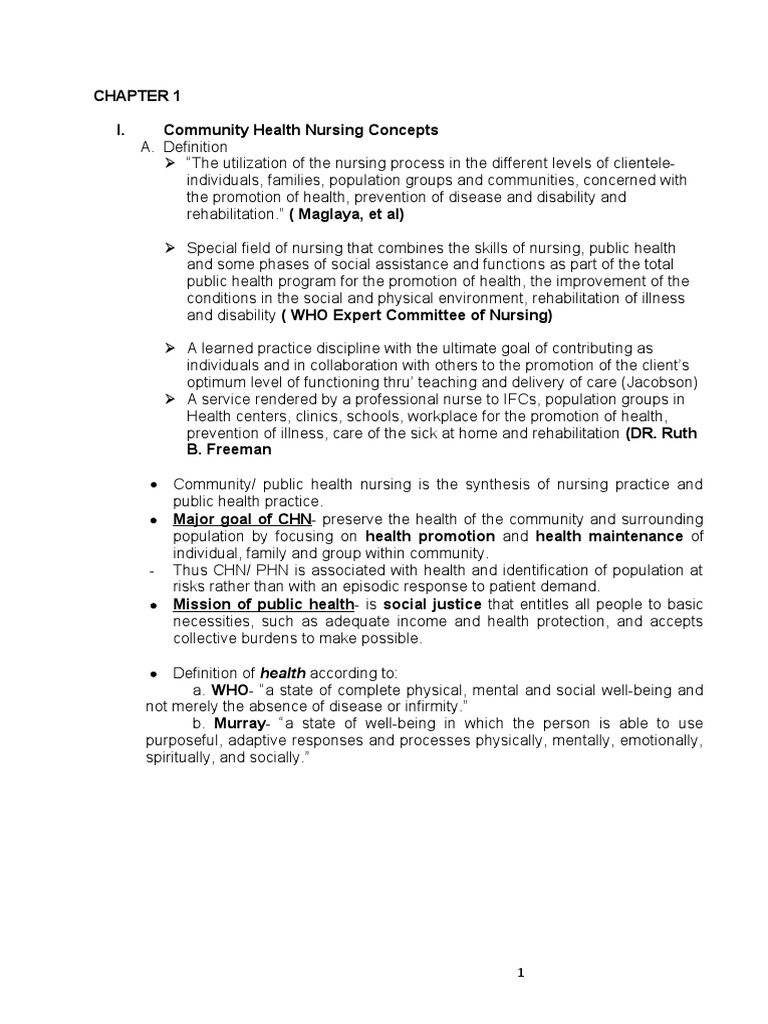 CHN Module 1 | PDF | Occupational Safety And Health | Preventive Healthcare