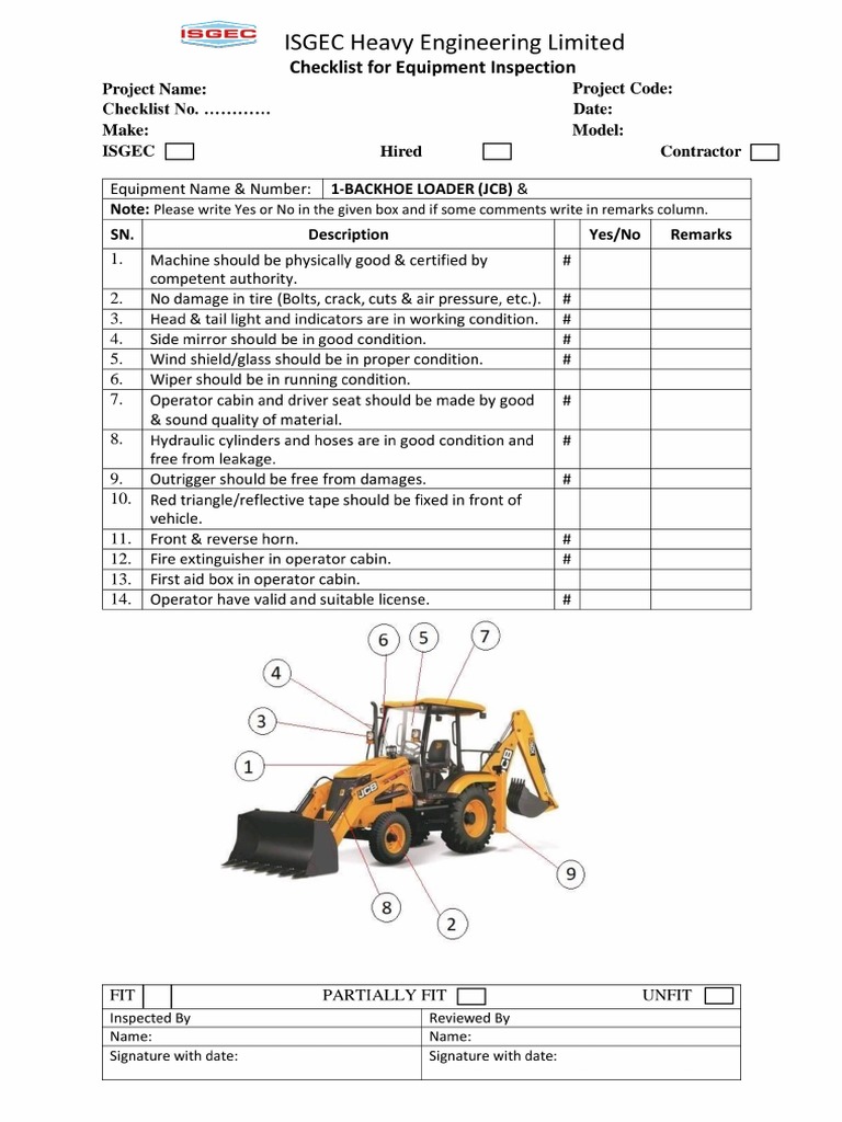 Inspection Checklist | PDF