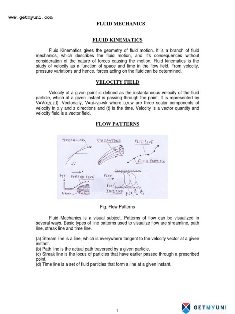 Mechanical Engineering Fluid-Mechanics Flow-Of-fluids Notes | PDF ...