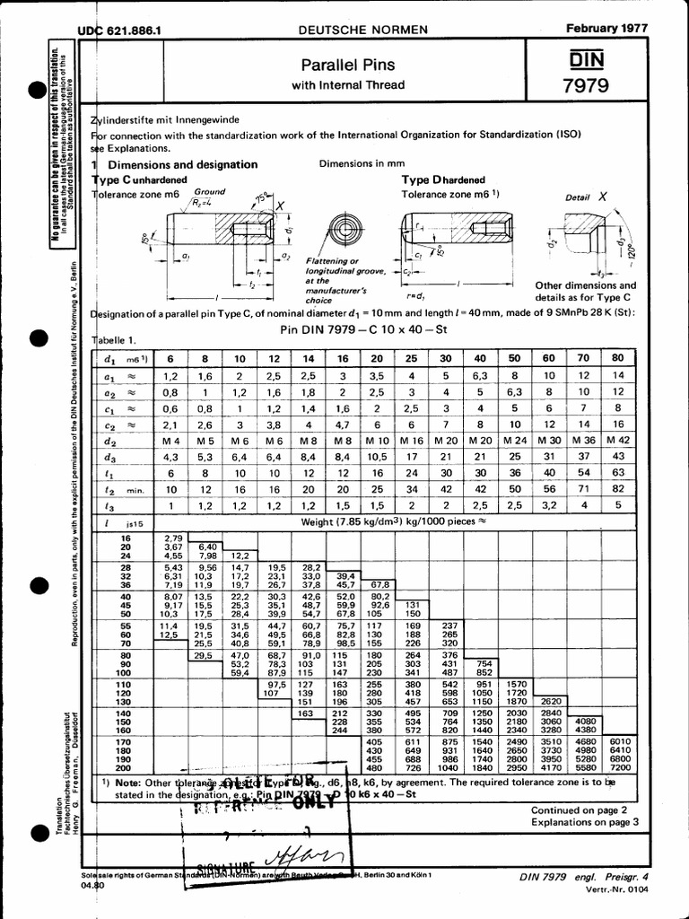 Din7979 1977 | PDF