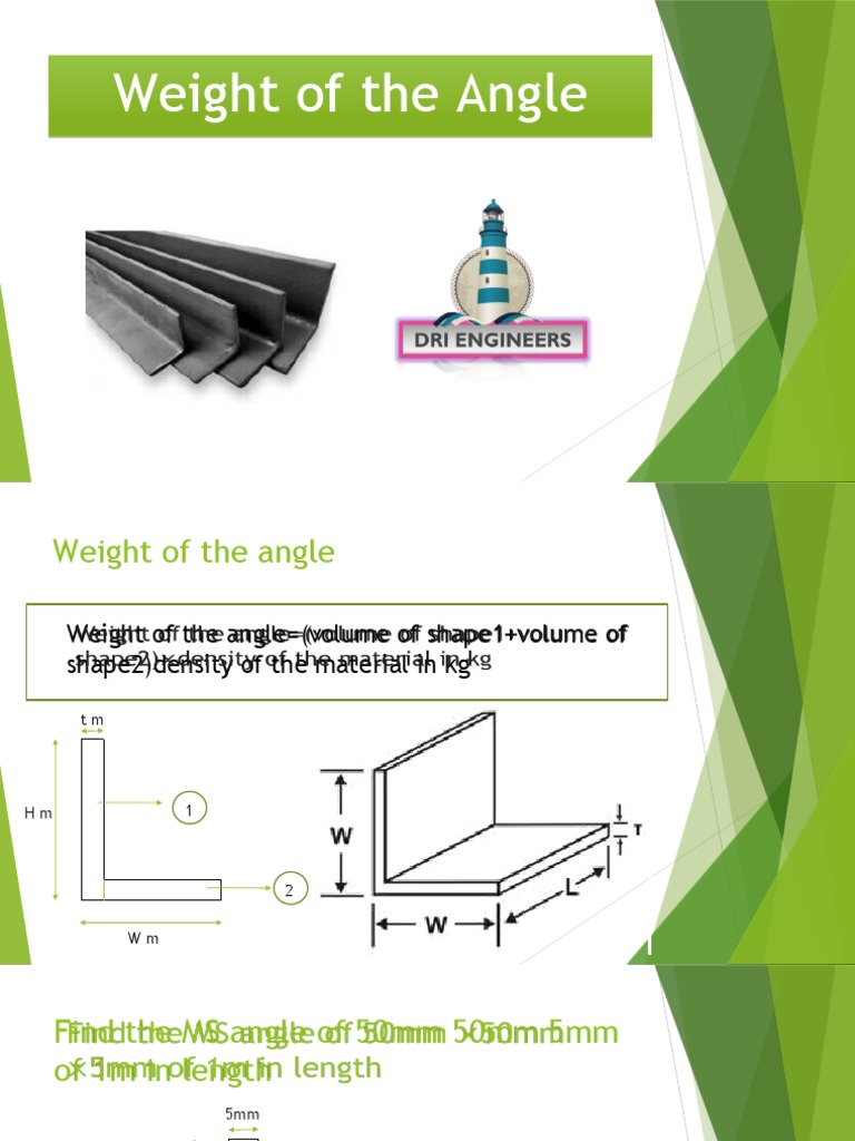 Weight of Ms Angle | PDF