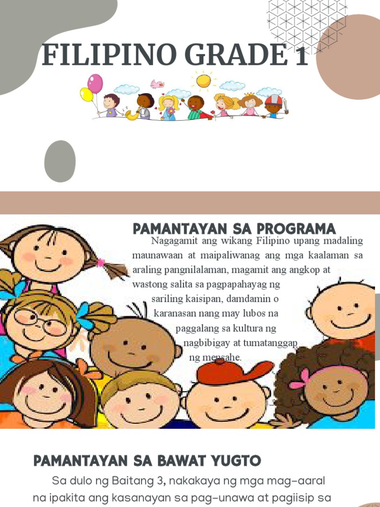 Filipino Grade 1 | PDF