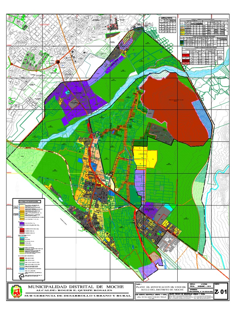 Plano de Zonificacion de Usos de Suelo Moche | PDF