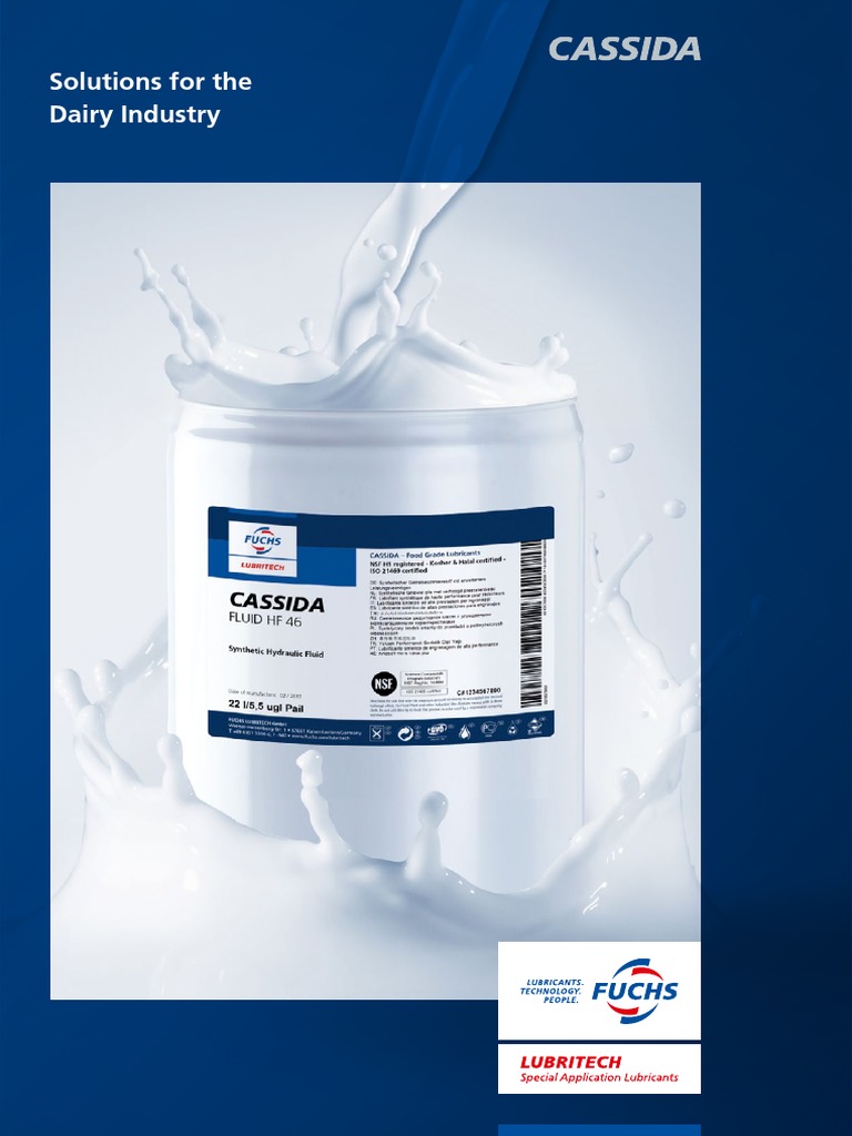Lubritech Cassida Dairy Industry en 07-2019 | PDF | Foods | Bearing ...