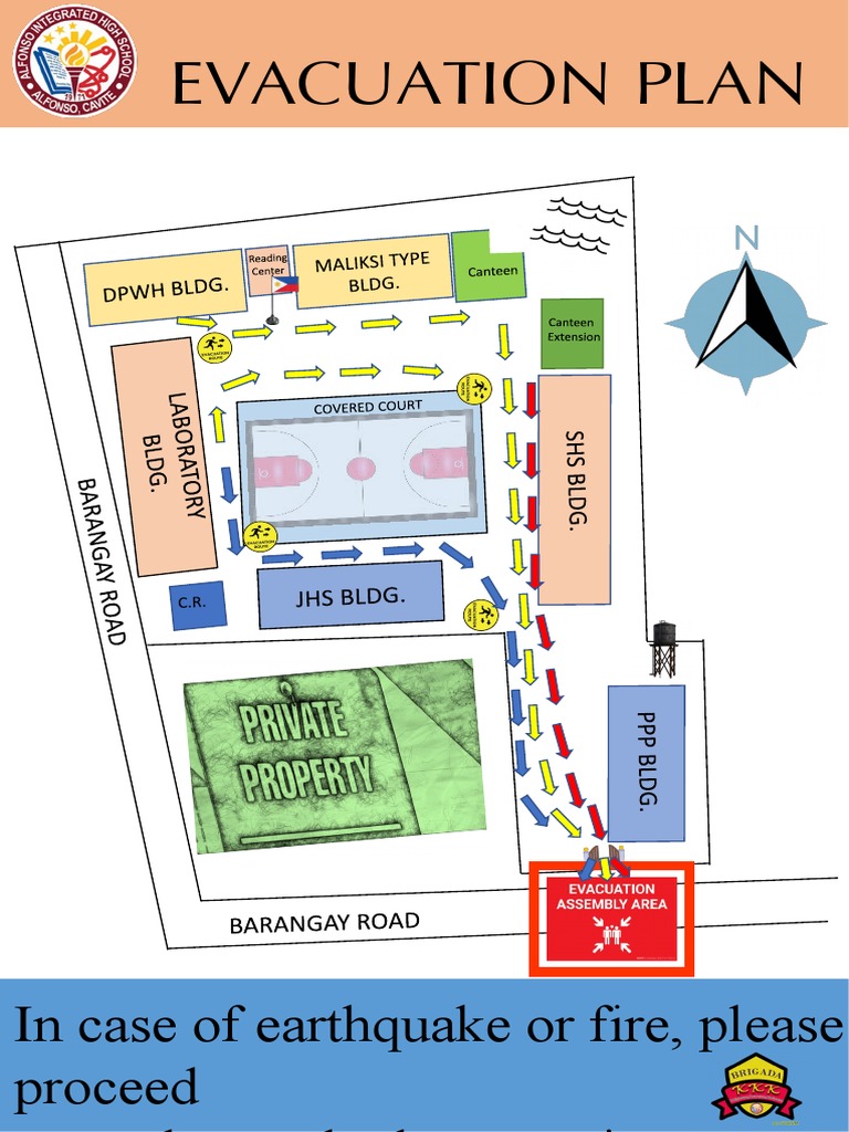 Evacuation Plan: in Case of Earthquake or Fire, Please Proceed To The ...
