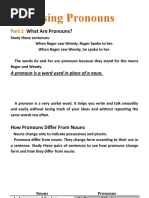 Worksheet On Nominative and Objective Case | PDF