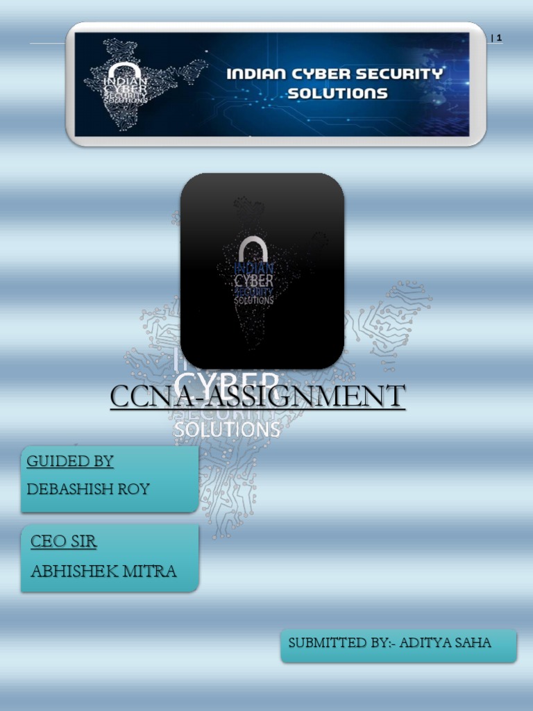 CCNA Assigment Aditya Saha | PDF | Ip Address | Router (Computing)