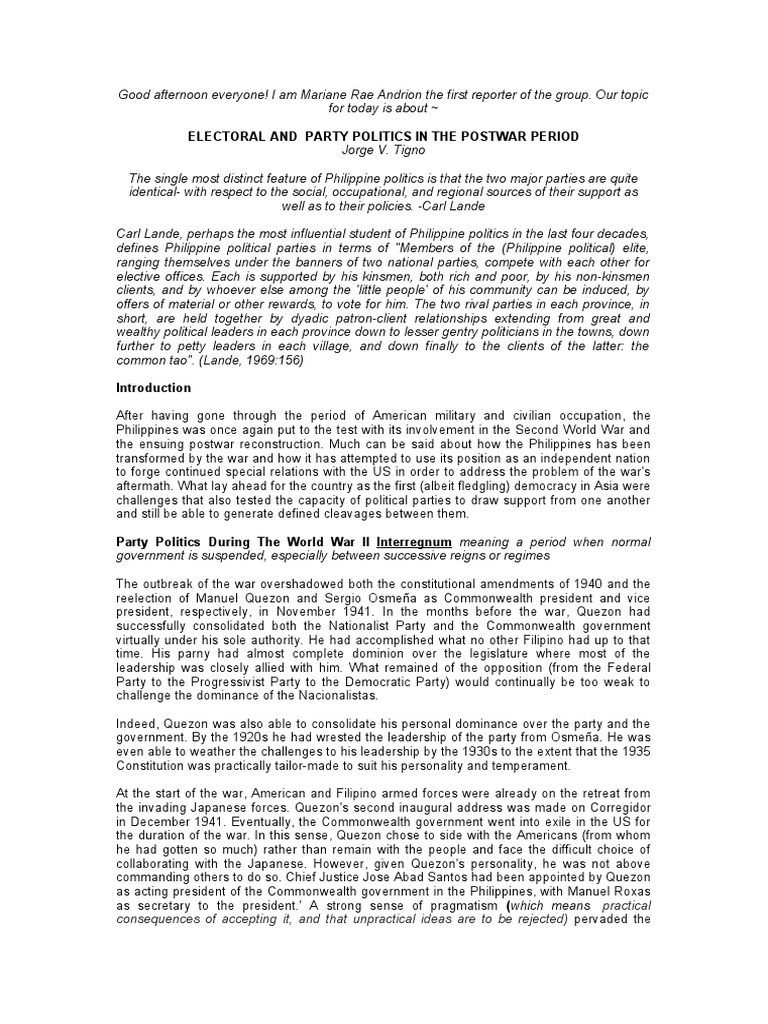 Script Chapter 4 | PDF | Philippines | Government