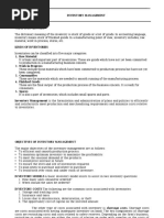 Inventory Management Notes | PDF | Inventory | Stocks