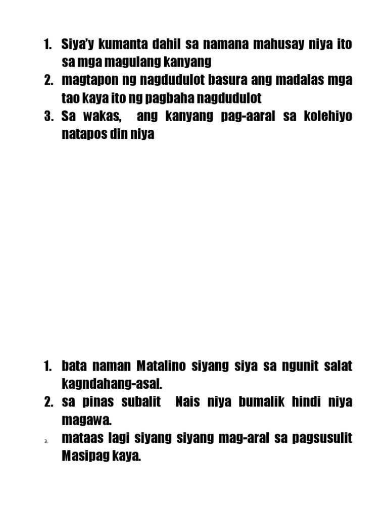 Activity Pangatnig | PDF