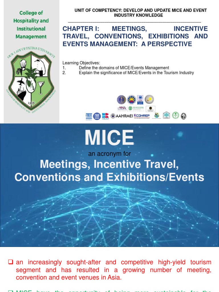 MICE Events Management Overview | PDF | Tourism | Fiscal Multiplier