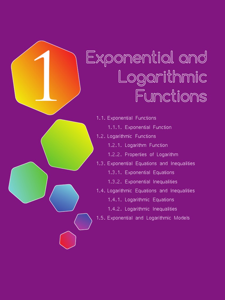 Exponential and Logarithmic Functions | PDF | Logarithm | Function ...