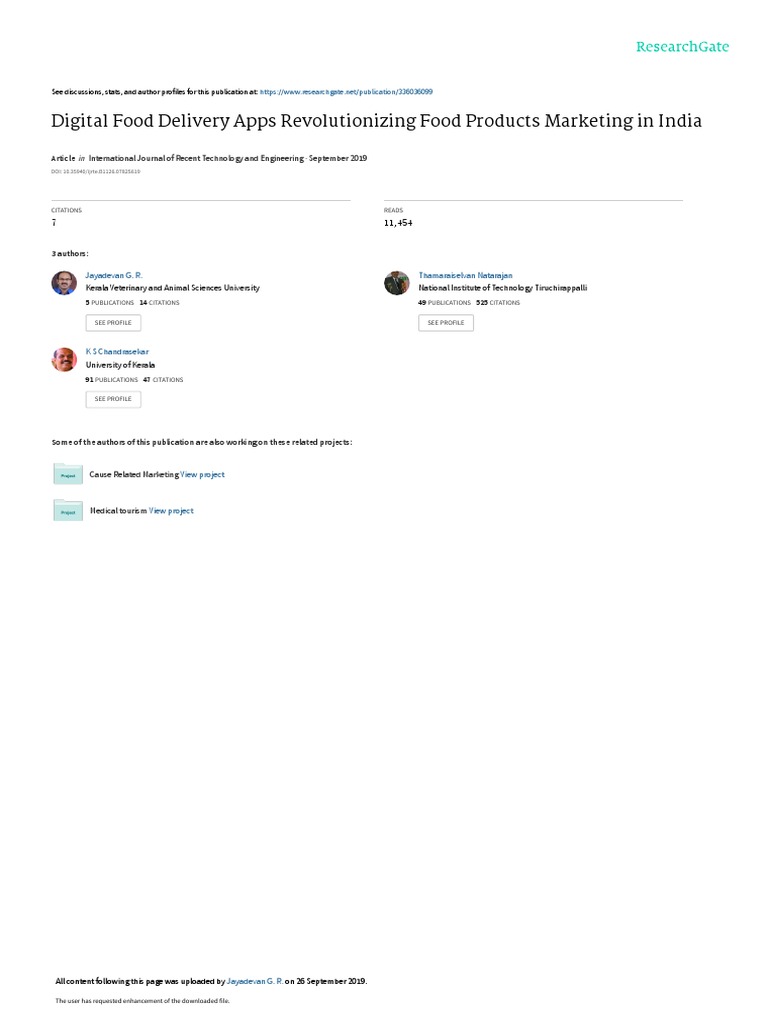 Digital Food Delivery Apps Revolutionizing Food Products Marketing in ...