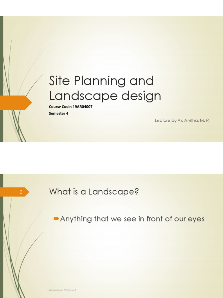 An Overview of Landscape Design Concepts and Elements | PDF | Erosion ...