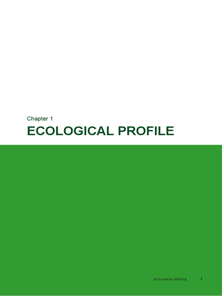 01-Ecological Profile | PDF | Metro Manila | Manila