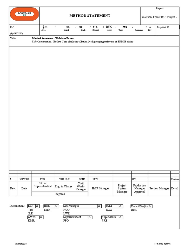 MS Hollow Core Planks Cover Page RevA | PDF