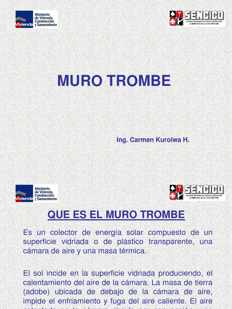 Muro+trombe Ejecuci$C3$B3n | PDF | Energía solar | Ingeniería de ...