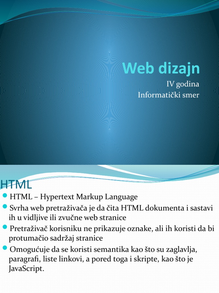 01 HTML Formatiranje Teksta 1 1 | PDF