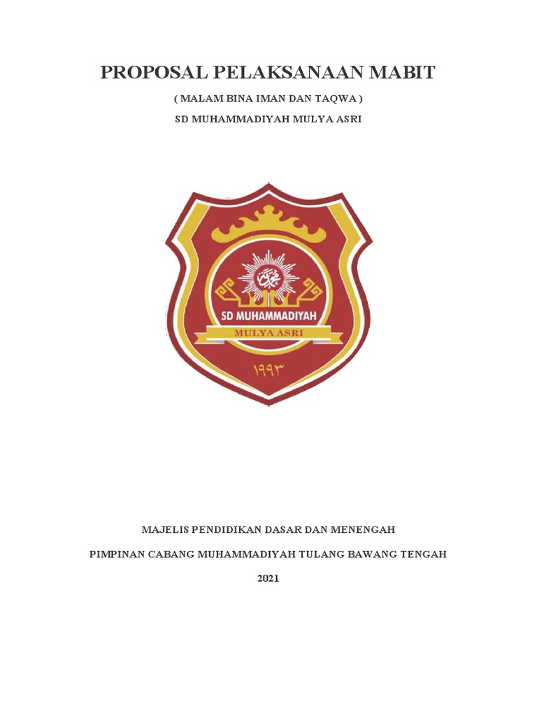 Proposal Kegiatan Mabit SD Muhammadiyah | PDF | Karier & Perkembangan | Gaya Hidup