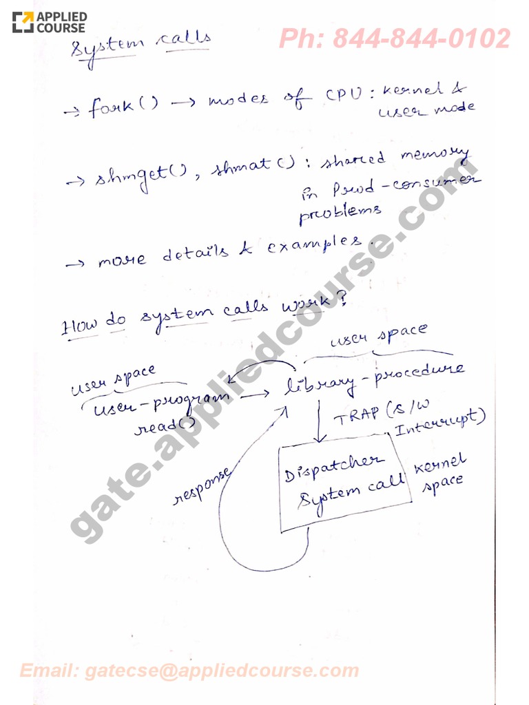 GATE Notes - Operating System Part-II | PDF