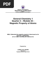 General Chemistry I Quarter 2 Modules | PDF | Atomic Orbital | Electron ...