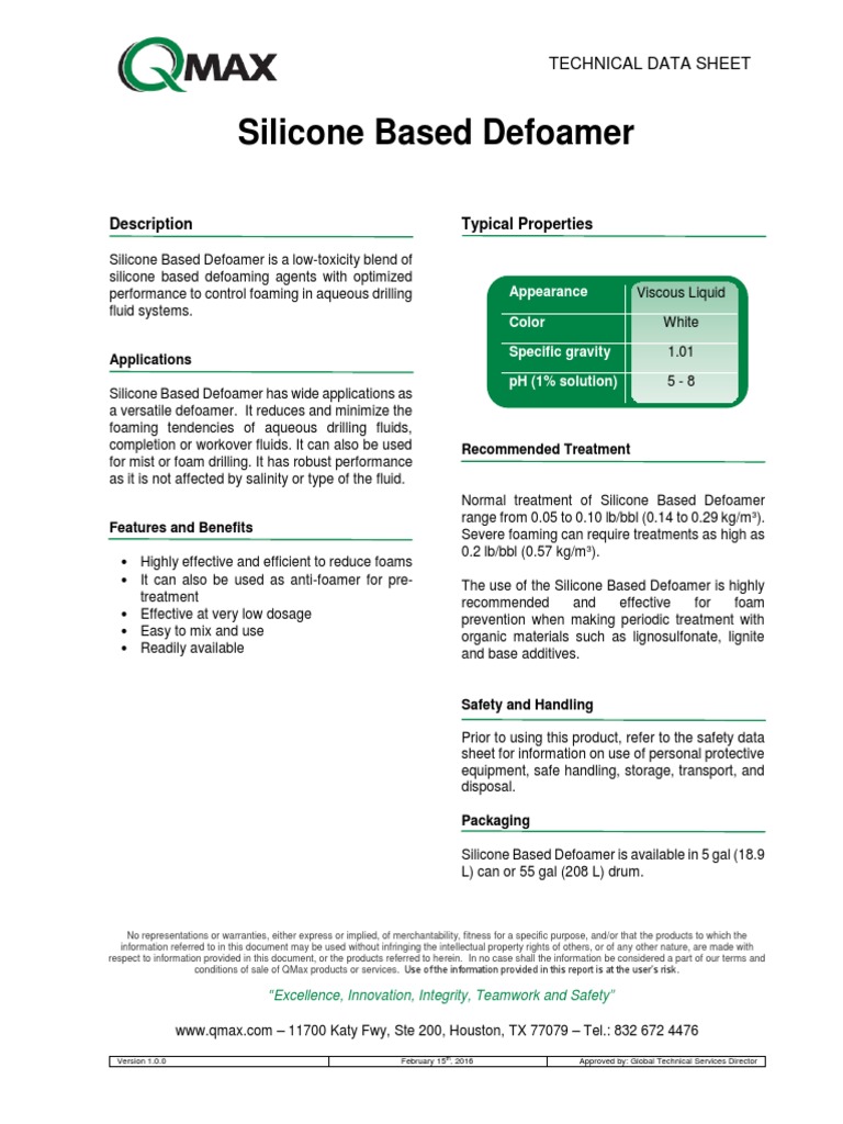 Silicone Based Defoamer | PDF | Silicone | Foam