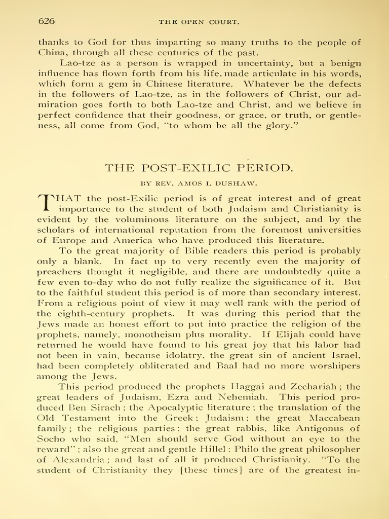 Syngogue in Post Exilic | PDF | Babylonian Captivity | Kingdom Of Judah