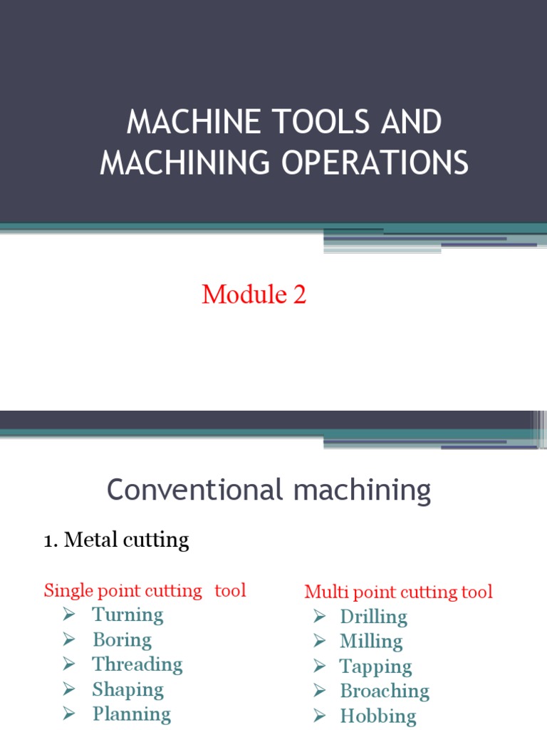 s6 Machining Operations-1 | PDF | Machining | Numerical Control