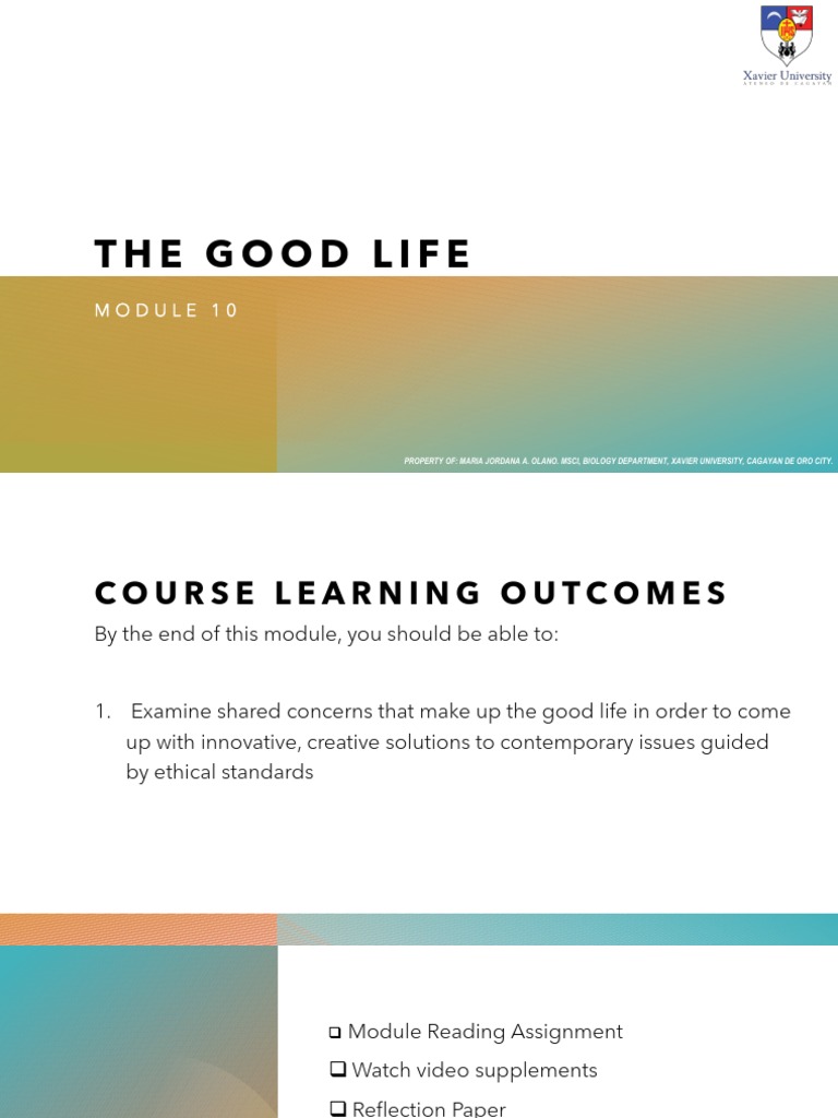 10 The Good Life | PDF | Virtue | Knowledge