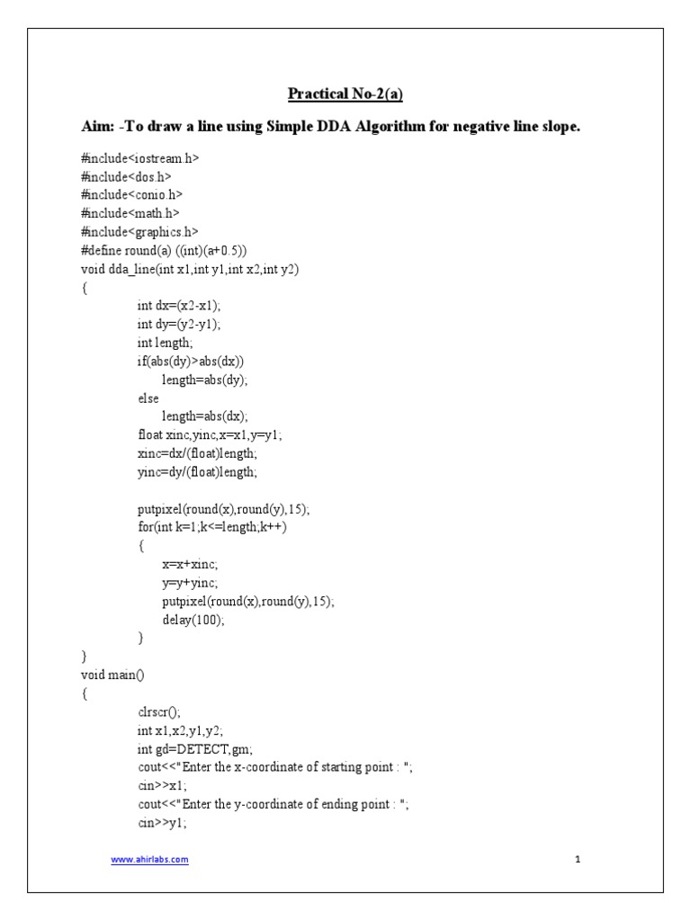 Practical No-2 CG | PDF | Algorithms | Computer Science