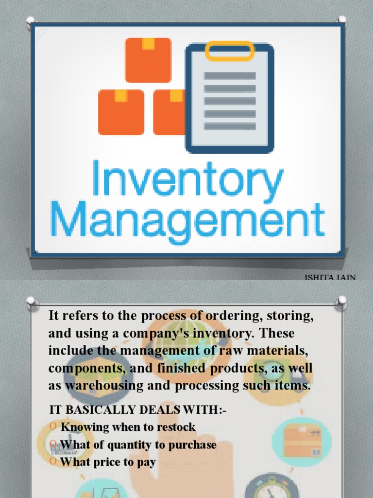 FM Inventory Management | PDF | Inventory | Market (Economics)