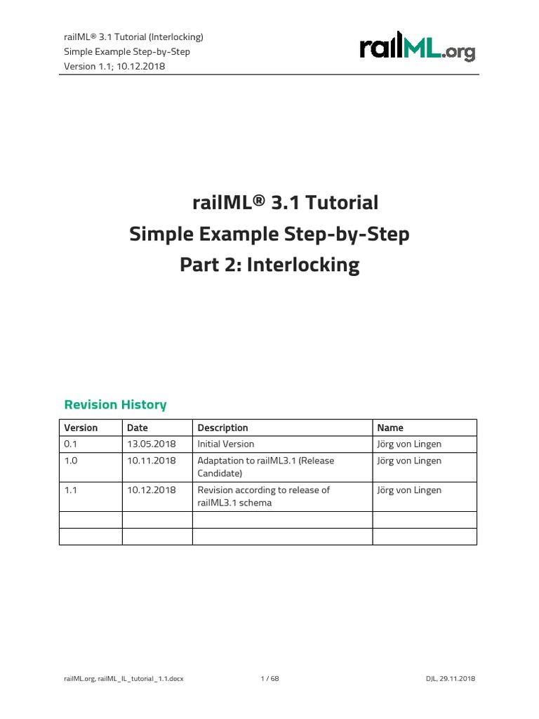 railML_IL_tutorial_1.1 | PDF | Xml Schema | Xml