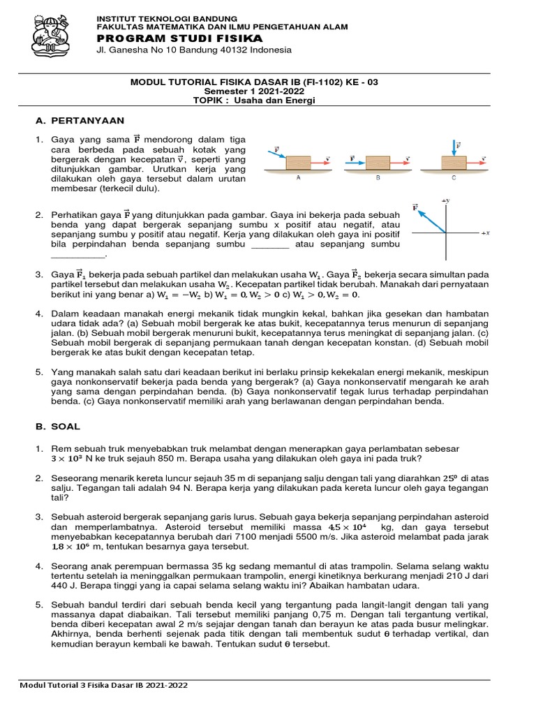 SOAL Modul 3 Fidas IB - 2021 2022 1 | PDF