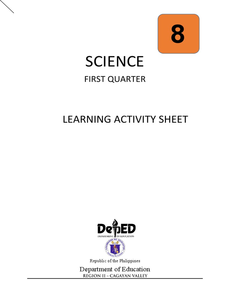 Grade 8 Science LAS | PDF | Force | Mass