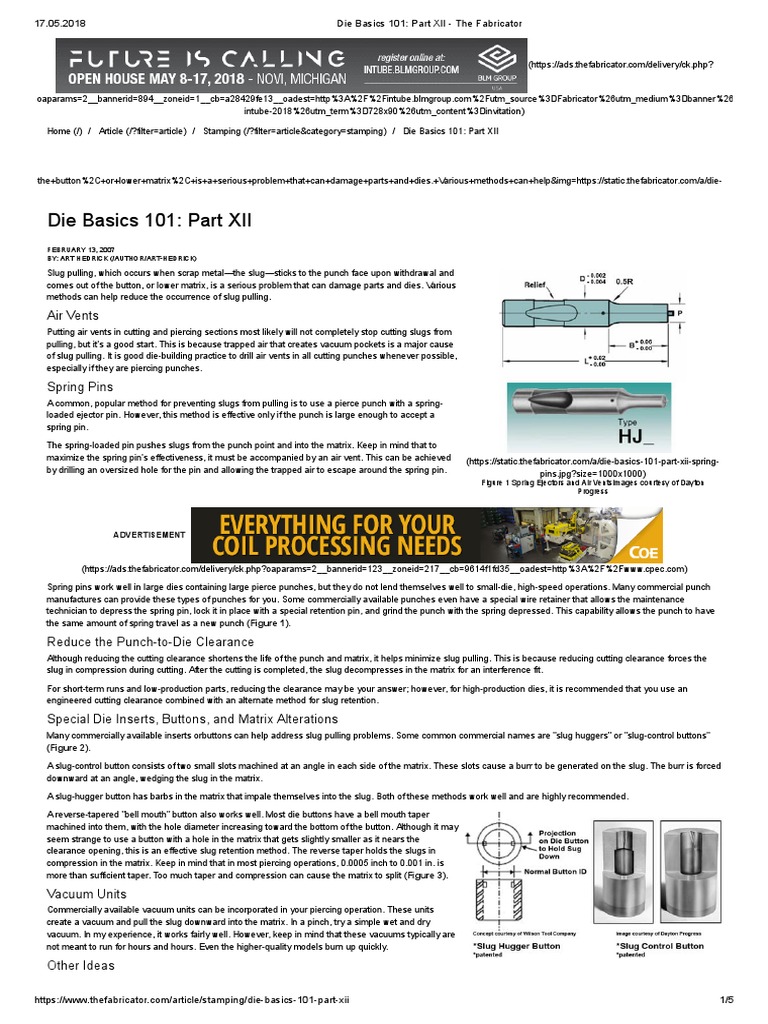 Die Basics 101 - Part XII - The Fabricator | PDF | Welding | Construction