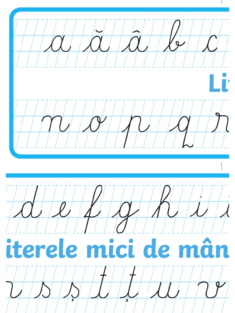 Literele de Mana - Banner | PDF