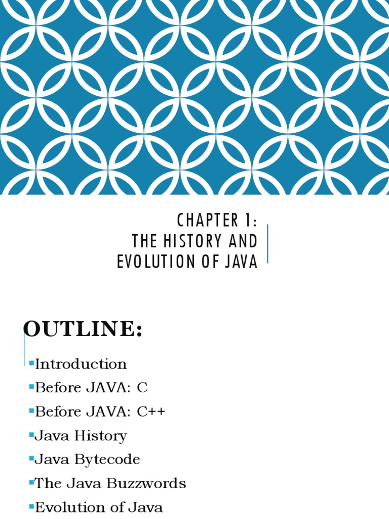 Chapter 1 Pdf Java Programming Language Computer Programming