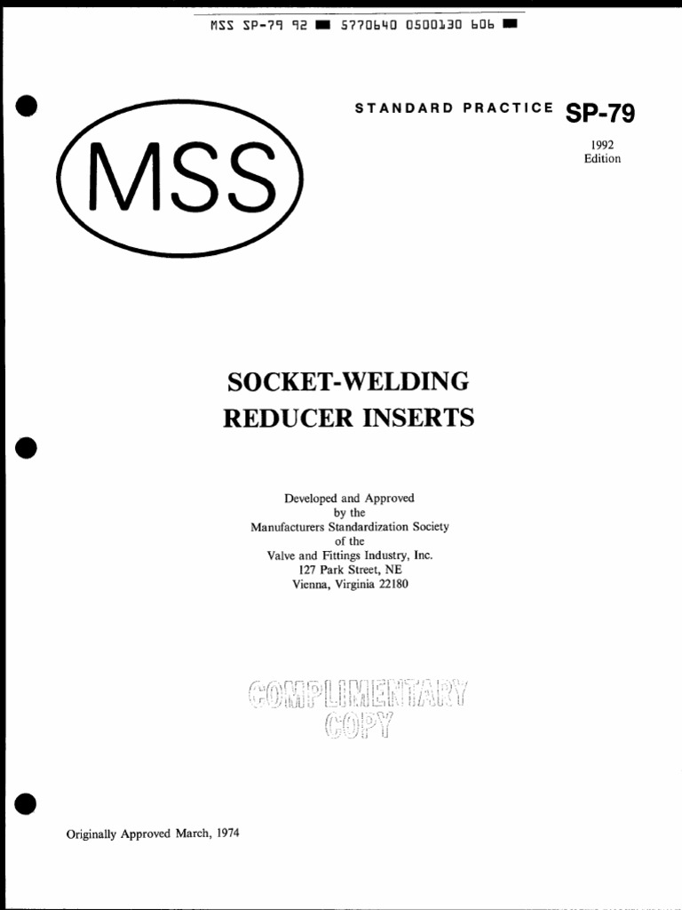 MSS SP-79 | PDF