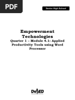 Q3 G11 Empowerment Technologies Module 1 | PDF | Websites | World Wide Web