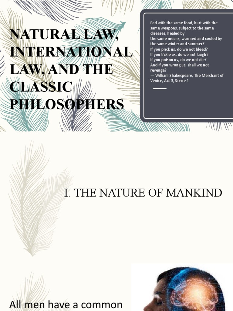 Natural Law, International Law, and The Classic Philosophers | PDF ...