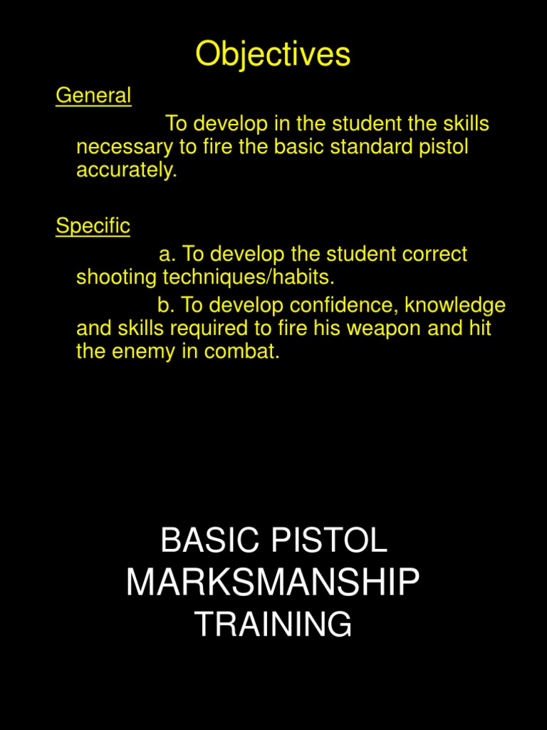 Basic Markmanship | PDF | Cartridge (Firearms) | Trigger (Firearms)