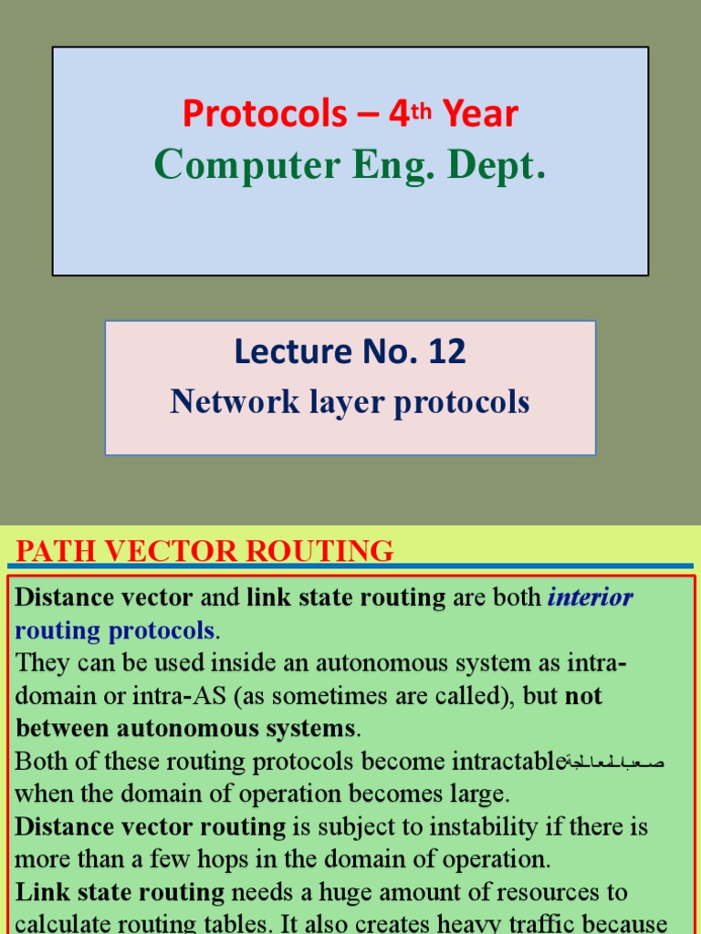Protocols Path Vector Routing Pdf Routing Router Computing