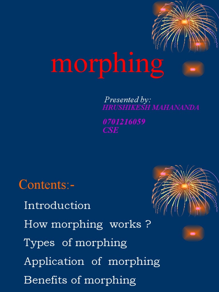 Overview of Morphing Techniques | PDF | Color | Imaging