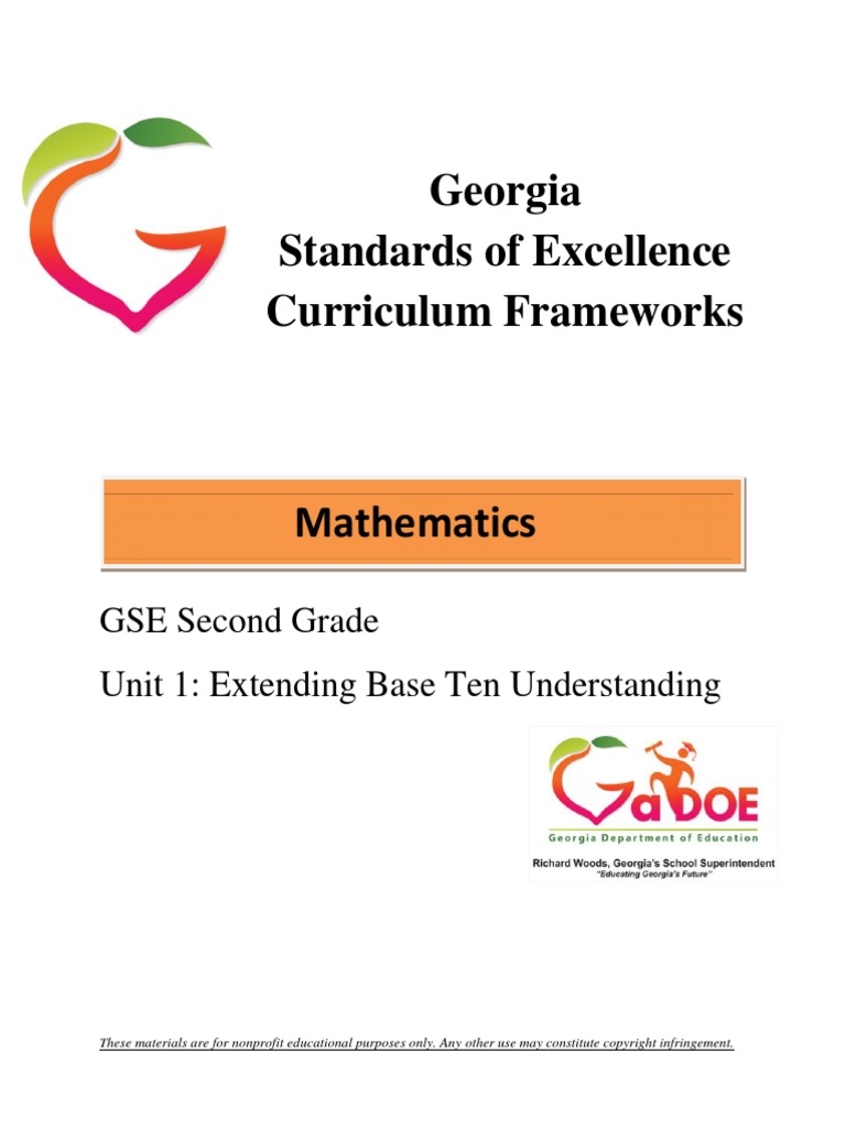 Georgia Standards of Excellence Curriculum Frameworks: GSE Second Grade ...