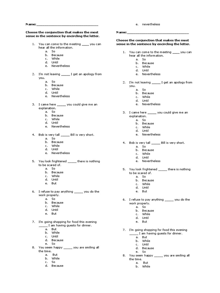 Abc Conjunction Pdf
