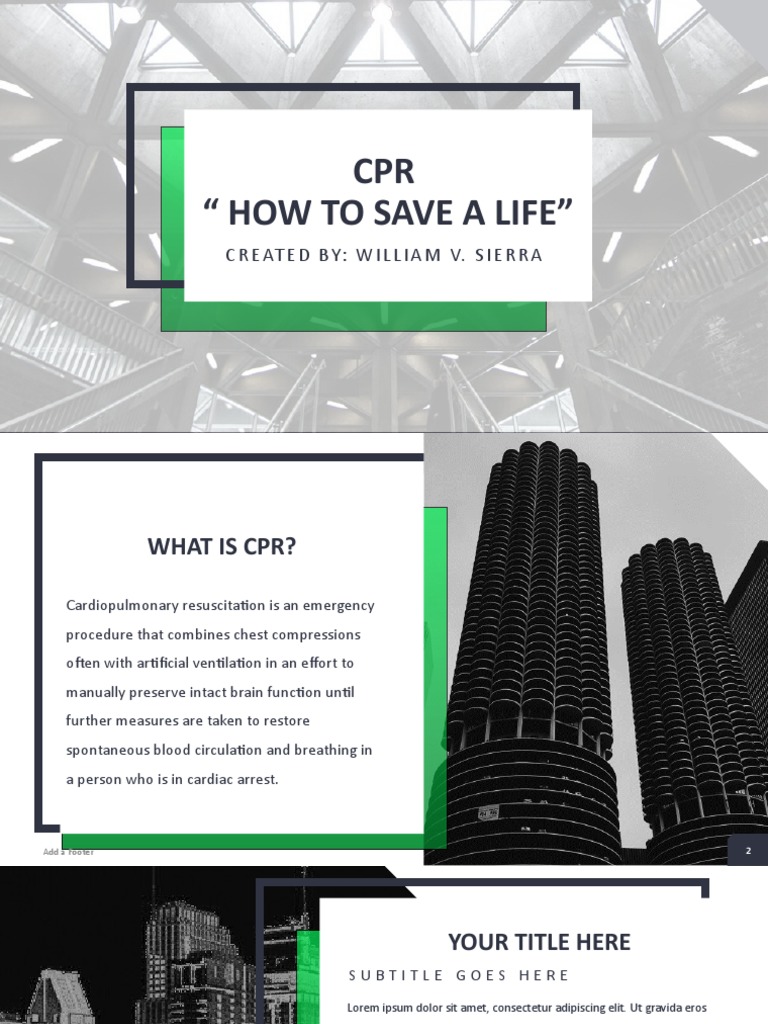 CPR " How To Save A Life": Created By: William V. Sierra | PDF ...