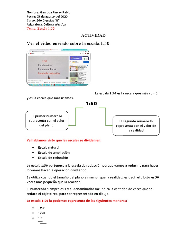 Deber 11 Escala 1 50 | PDF