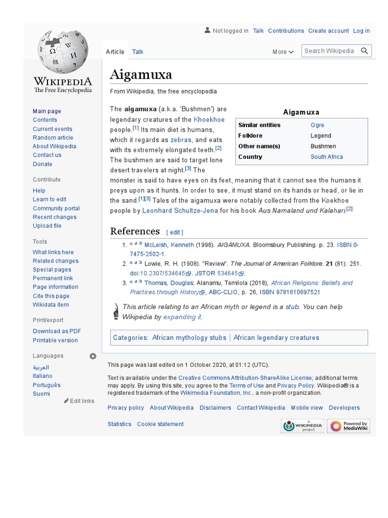 En Wikipedia Org Wiki Aigamuxa | PDF | Wikipedia
