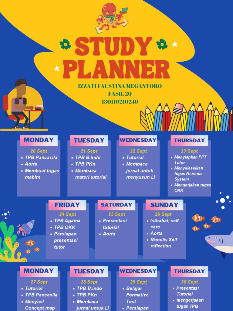 Contoh Study Planner | PDF