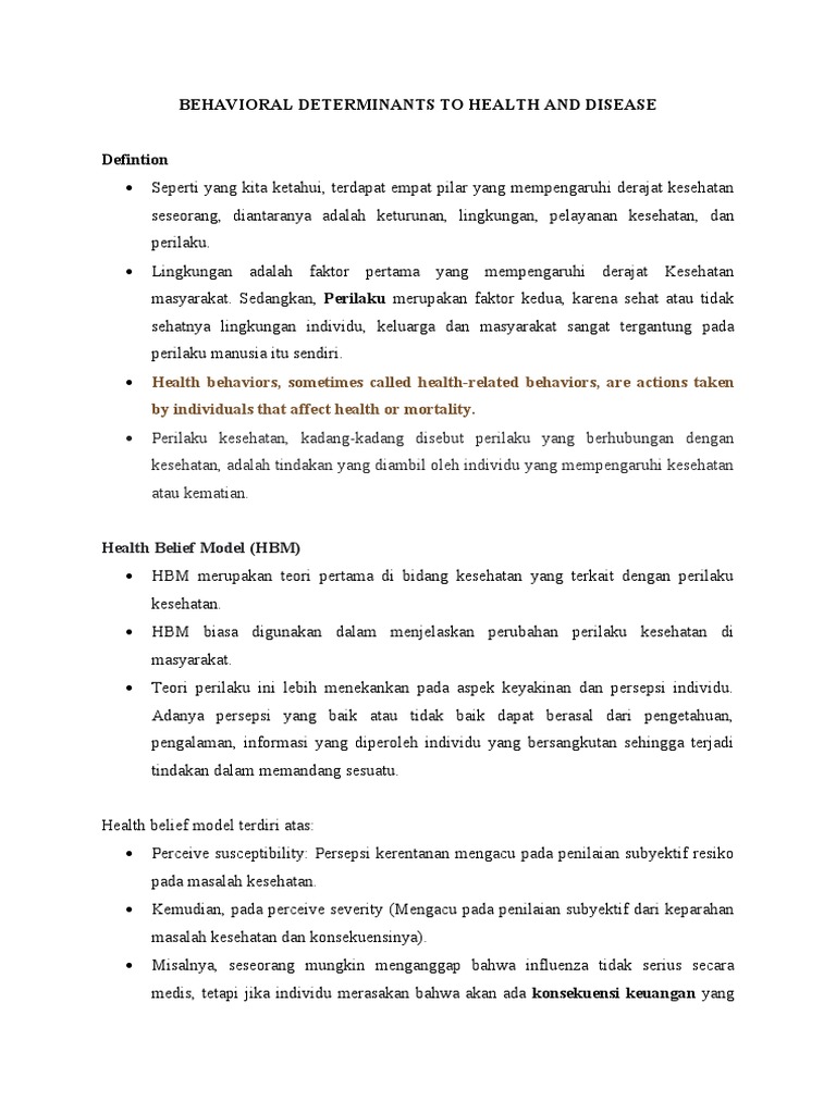 SDOH: Behavioural Factors and Access To Healthcare | PDF